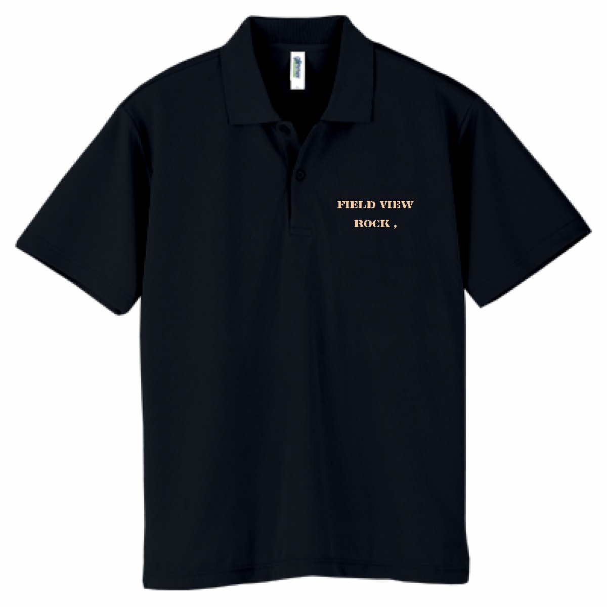 Field View Rock ,(ポロシャツ 黒) | Tety hops