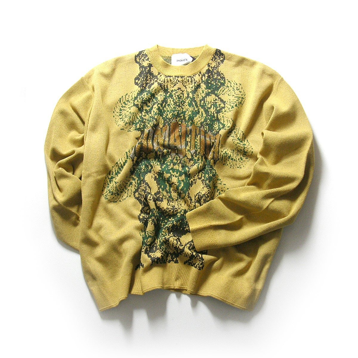 Iroquois ／ イロコイ ジャガードニット 日本製 ジャガード 転写プリント ニット セーター 70年代 80年代 ロックT バンドT ...