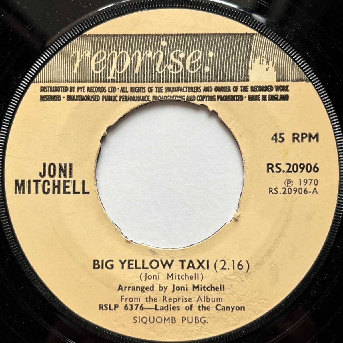 Joni Mitchell / Big Yellow Taxi | So Tough Records