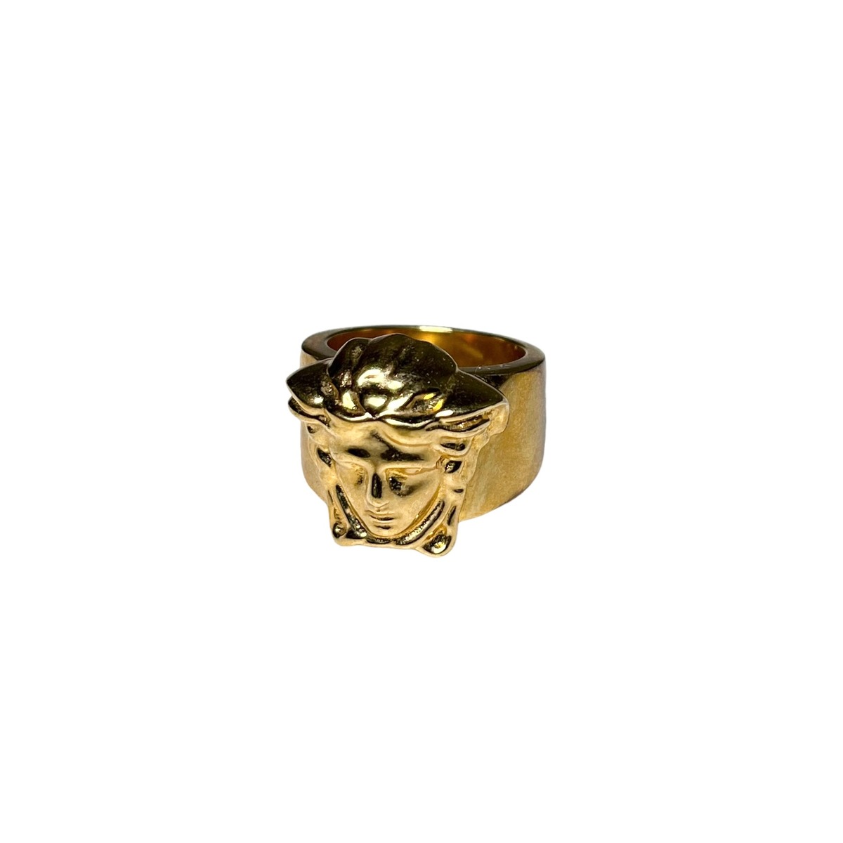 VERSACE gold color metal ring " meduca " | NOIR ONLINE