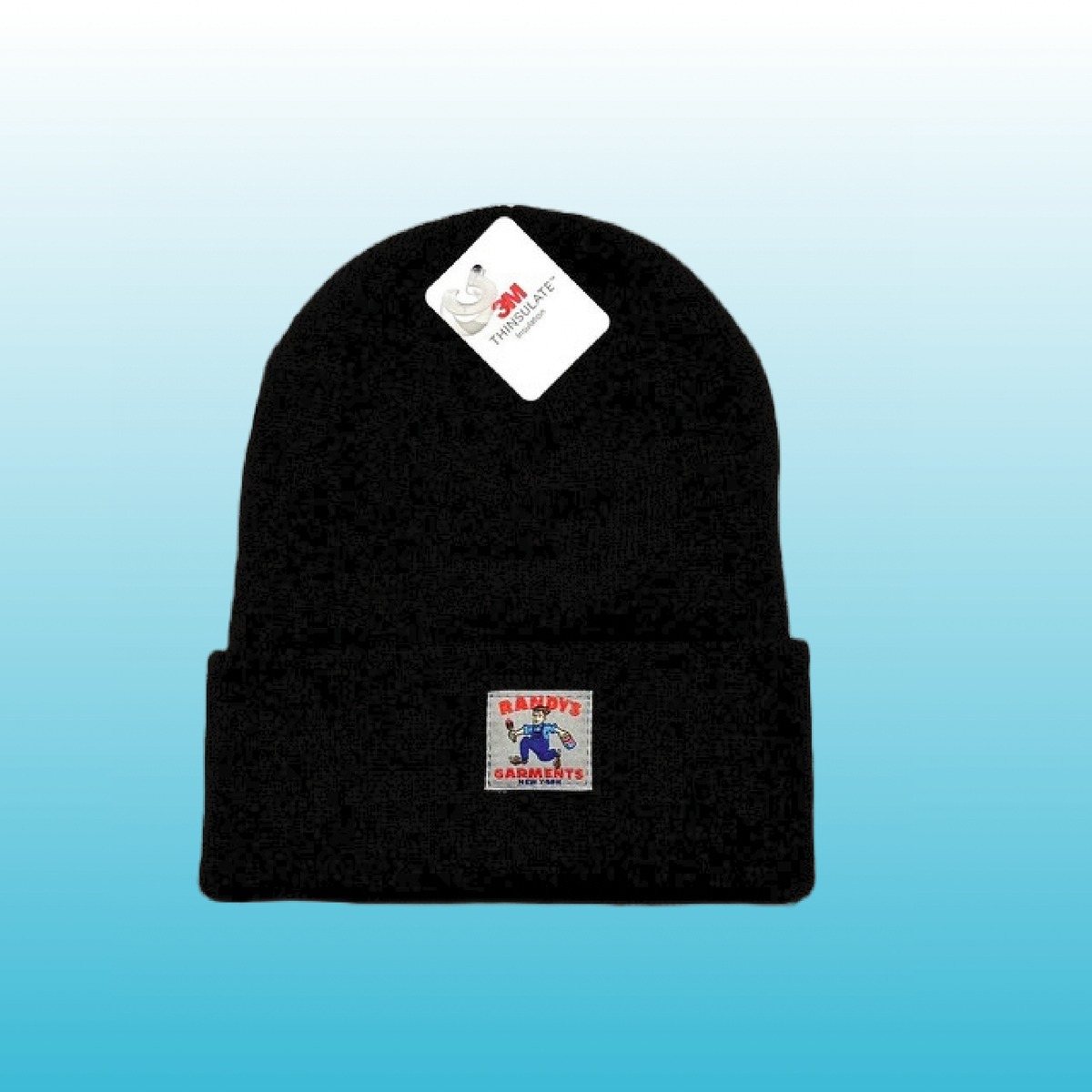 RANDY'S GARMENTS / 3M Thinsulate™ Cuff Beanie -Black | NEW NEW YORK CLUB