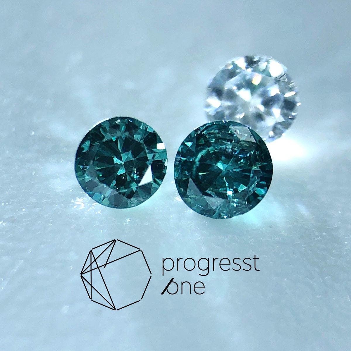 ブルーダイヤモンド×2p total0.04ct | progresstone