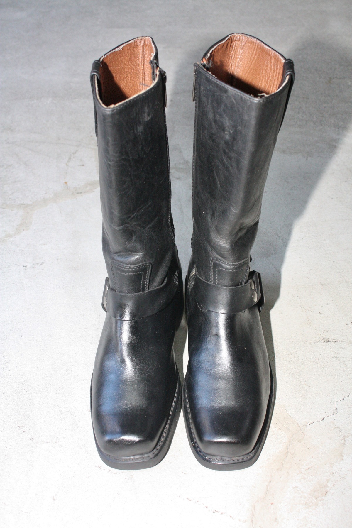 1990s "Harley-Davidson" Side-zip engineer boots. | Just because