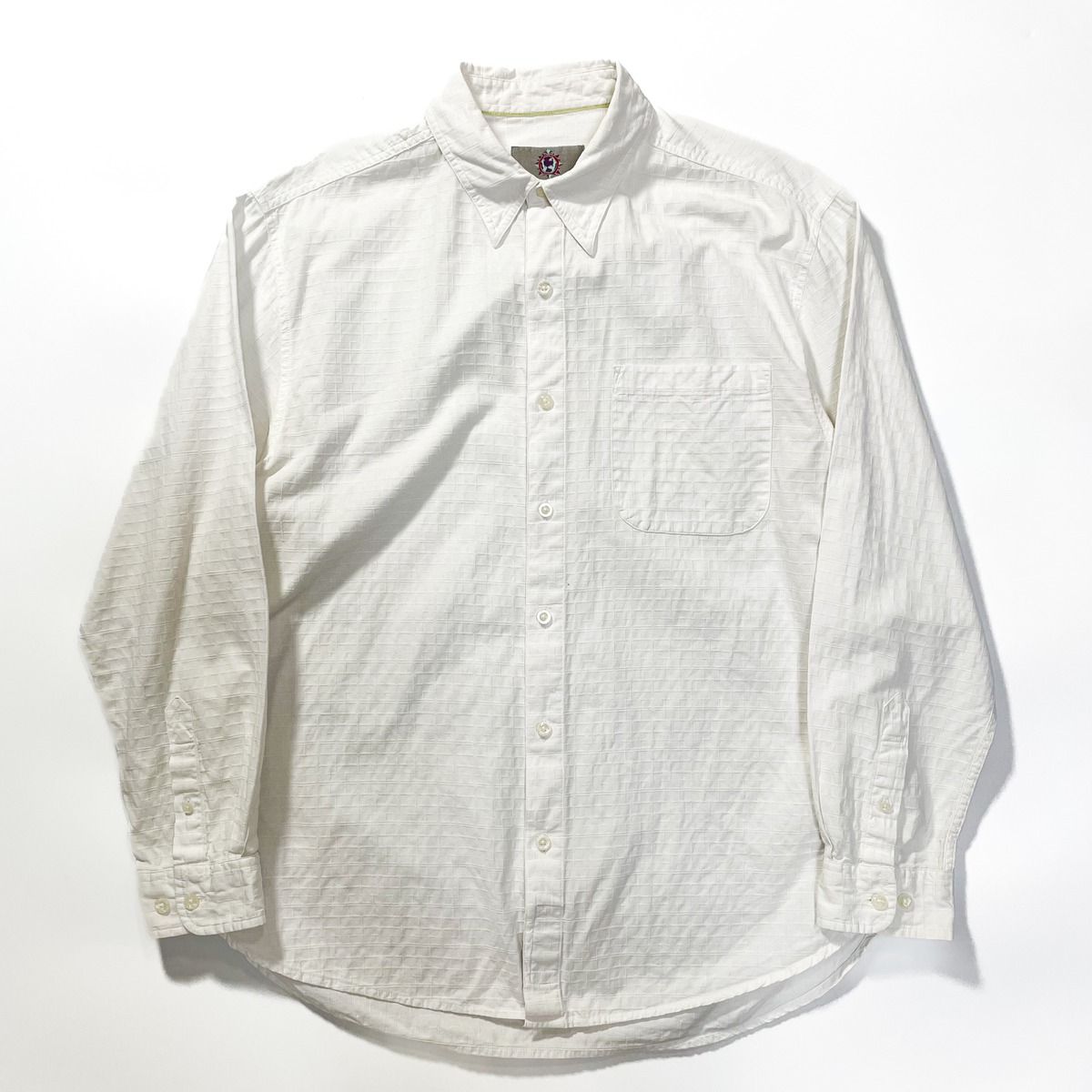 1990s " Territory Ahead " white cotton patchwork design shirts . size ...