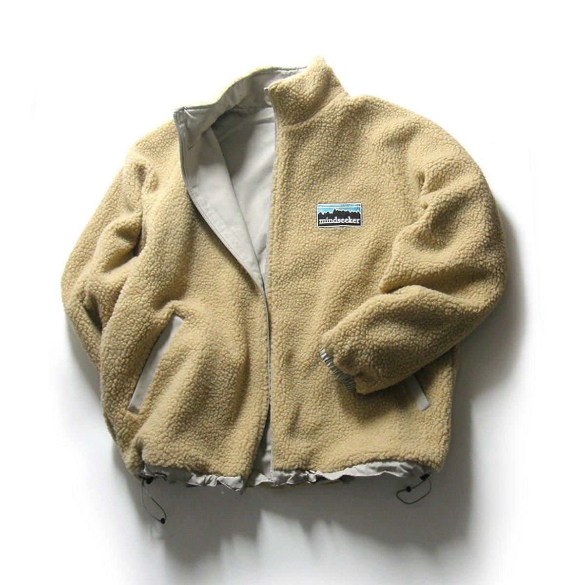 mindseeker / マインドシーカー リバーシブルジャケット ボアフリース アウター Mountain Logo Reversible ...