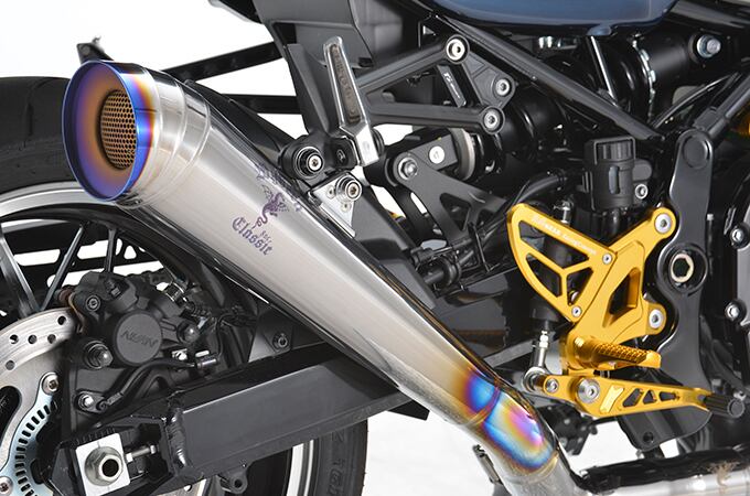 Z900rs Cafe Se 23年モデル～【8bl】 ワイバンクラシックr メガホンタイプ チタンポリッシュ[mk40 Rmct