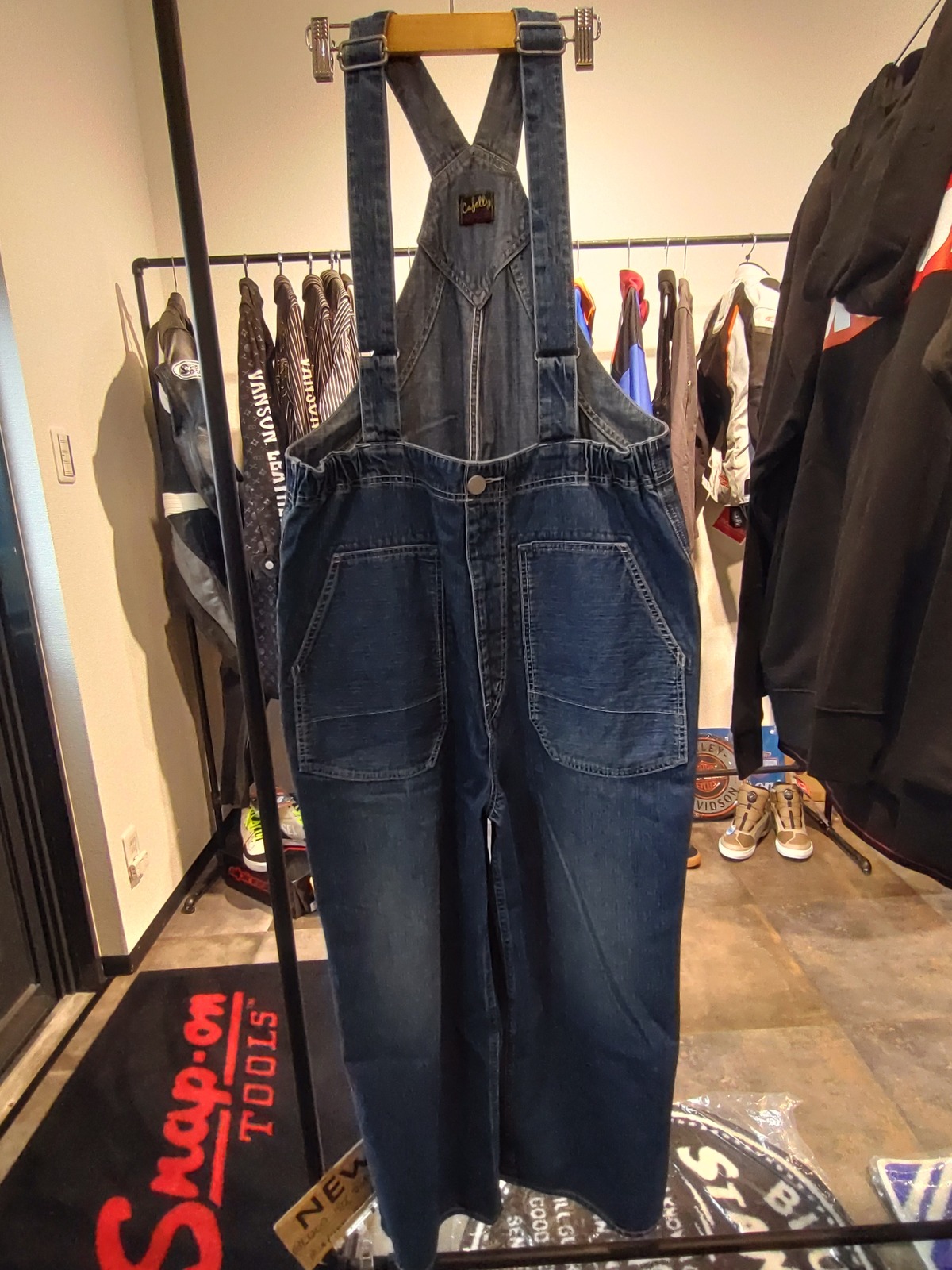 Cafetty ベイカーサロペット10ozデニム 濃紺 レディースM | 4ing Inc