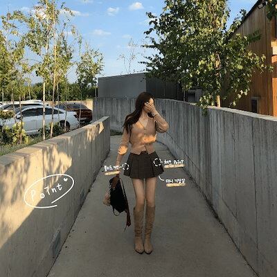 スカートパンツ [ロング脚演出/フィット保障] チェック プリーツ ミニ スカート sk - 3color / ペチパンツ裏地 スカート ミニスカート プリーツスカート プリーツスカート 秋 ...