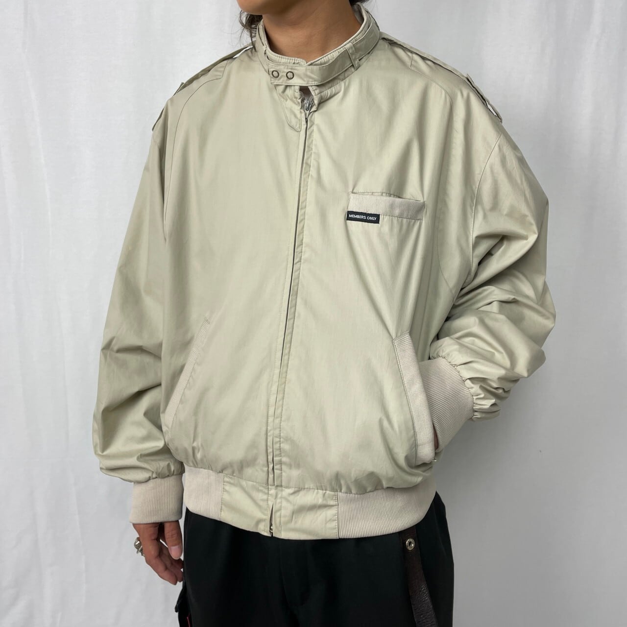 80年代 MEMBERS ONLY レーサージャケット スイングトップ メンズL相当 古着 80s ヴィンテージ ビンテージ スポーツ ...