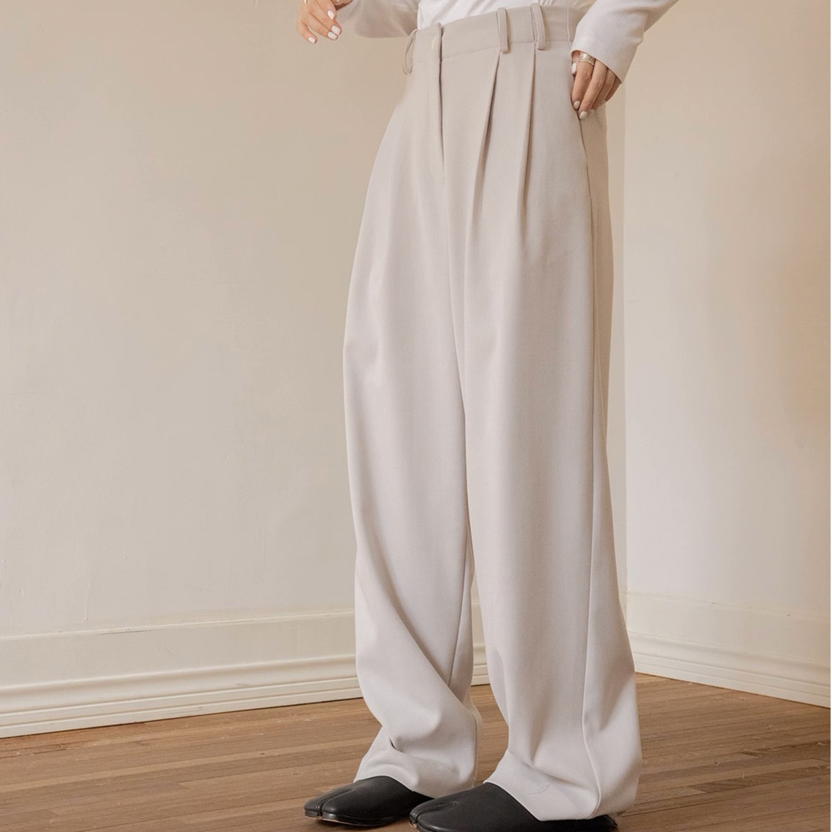 ツータックワイドパンツ /YT0488 | Evermod