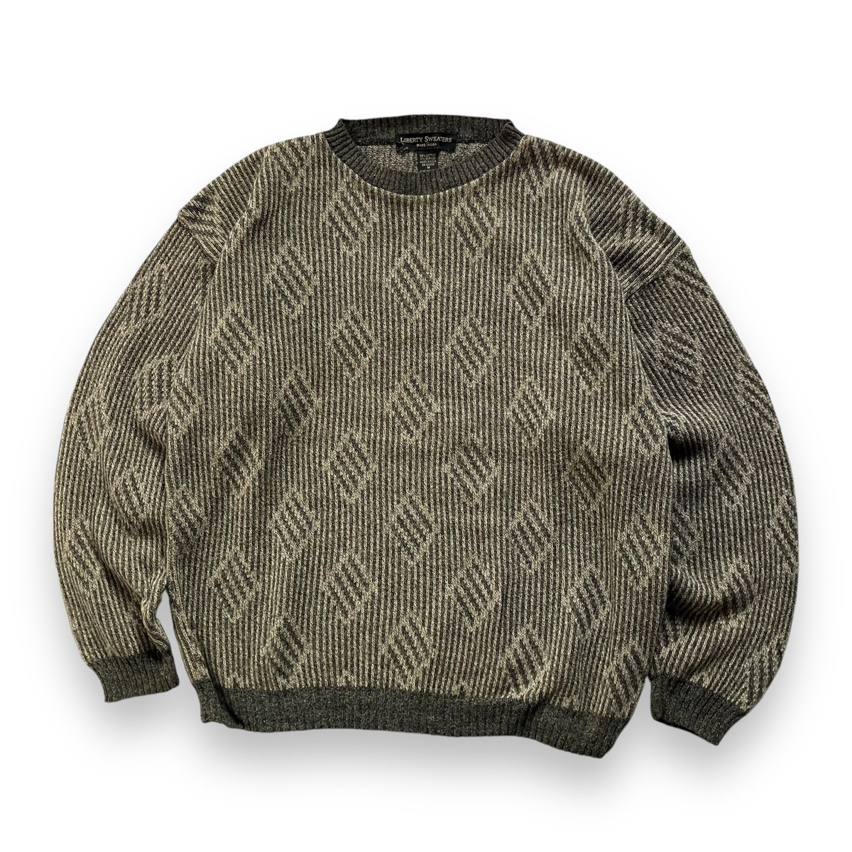k2/USA製 LIBERTY SWEATERS design knit men'sM | 古着butterfly