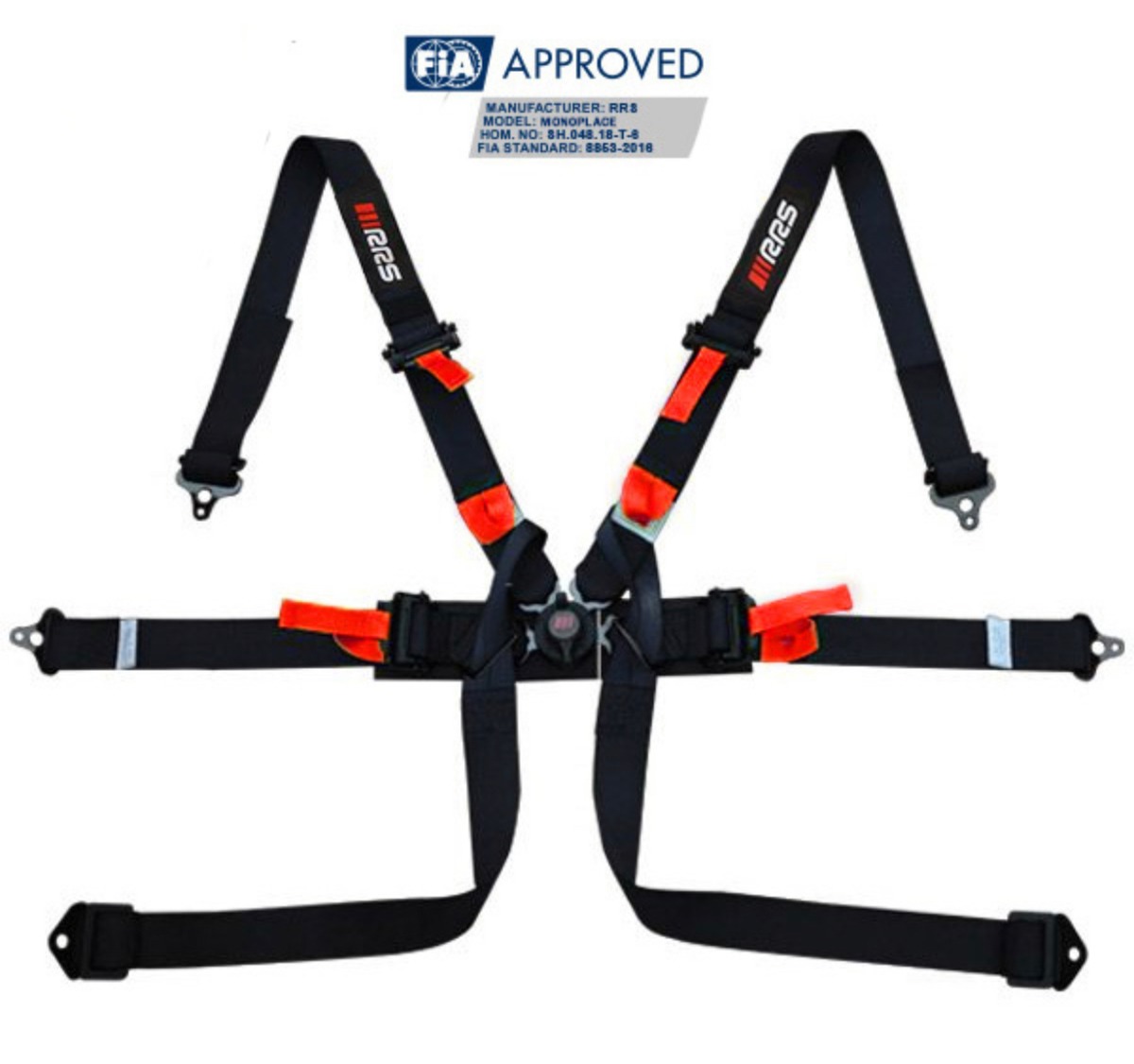 フランスRRS社製 Single-seater Hans® Harness - Black 新品 | RRS Japan