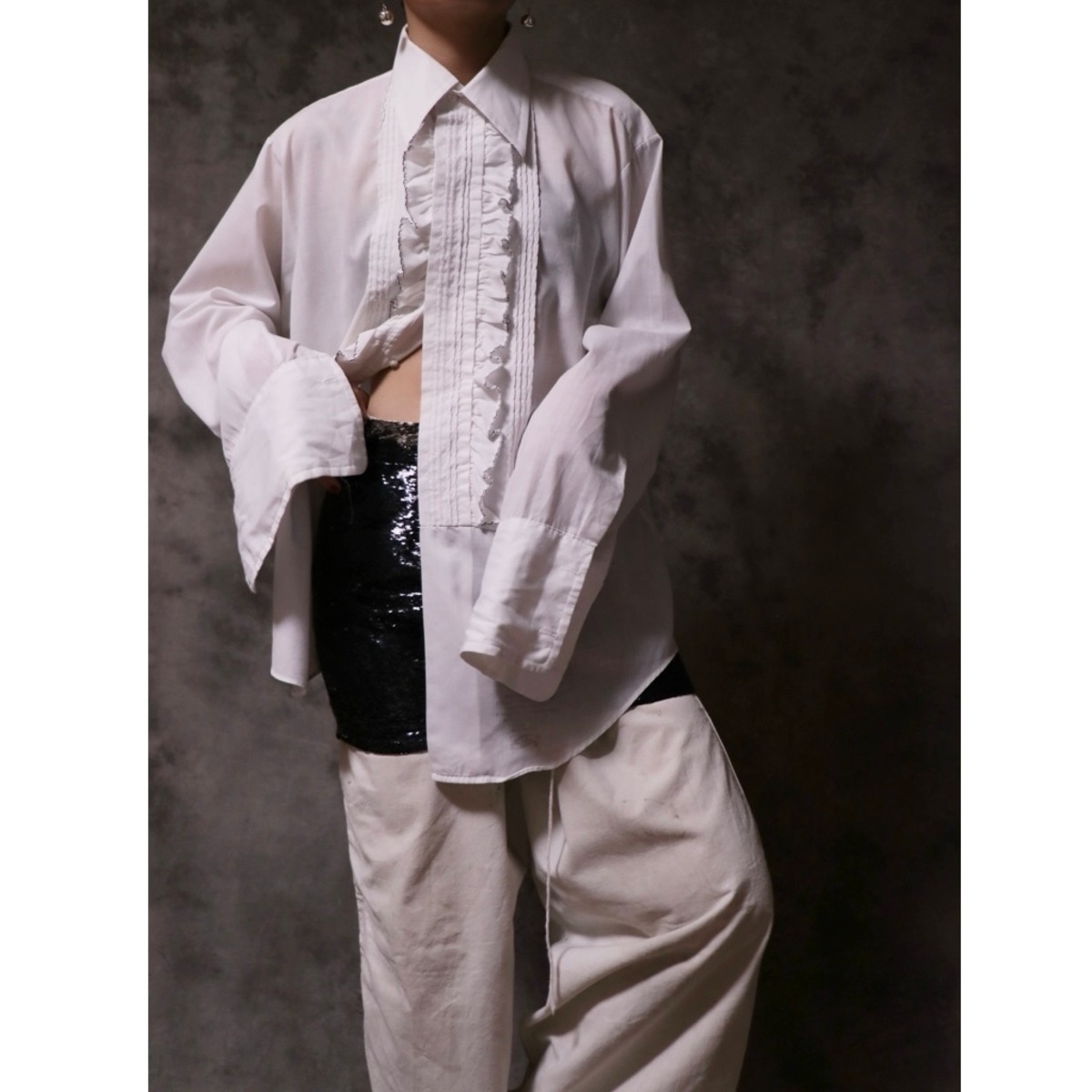 60-70s "ARROW" frill shirt | épices