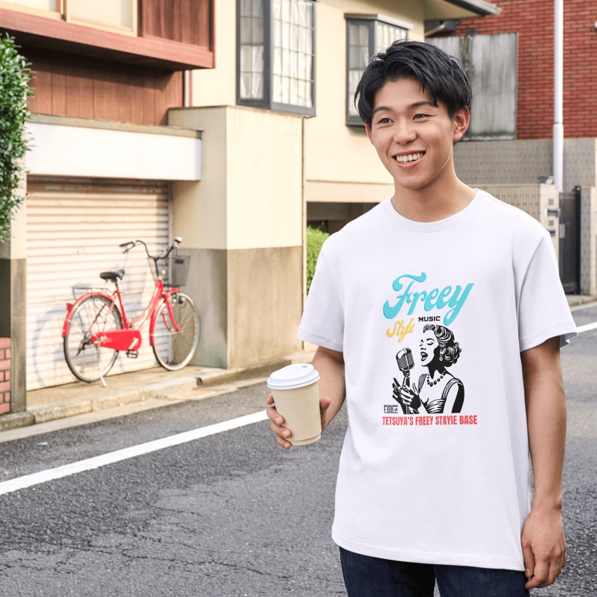 F/S/B オリジナル（freey music女性ボーカル）ビンテージ風Tシャツ | F/S/B Tetsuya's Freele Style ...