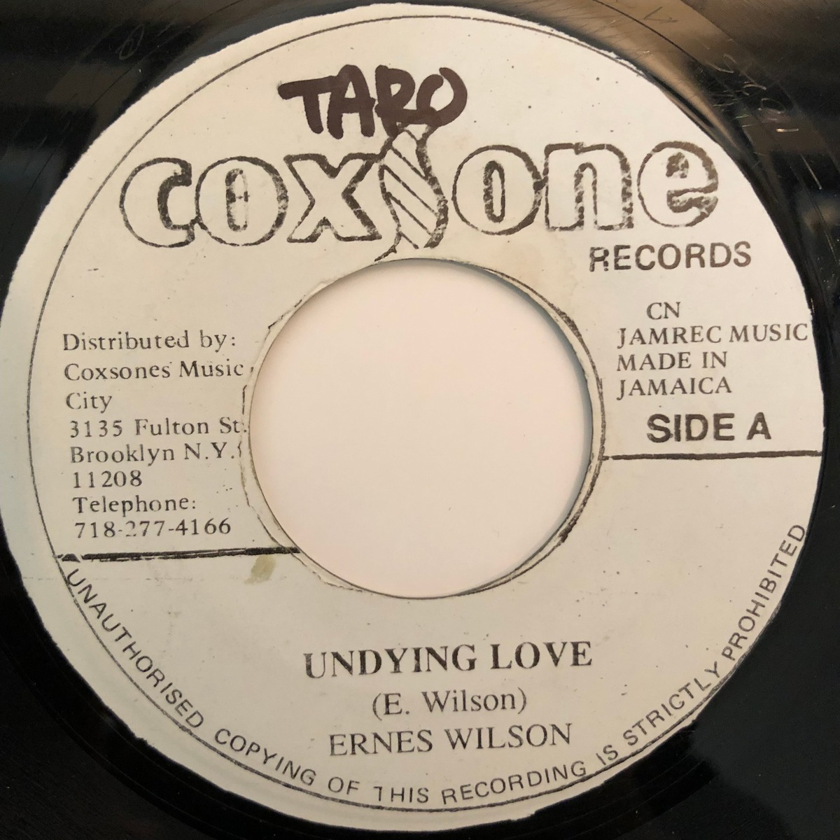 Ernest Wilson - Undying Love【7-20366】 | Jamaican Soul