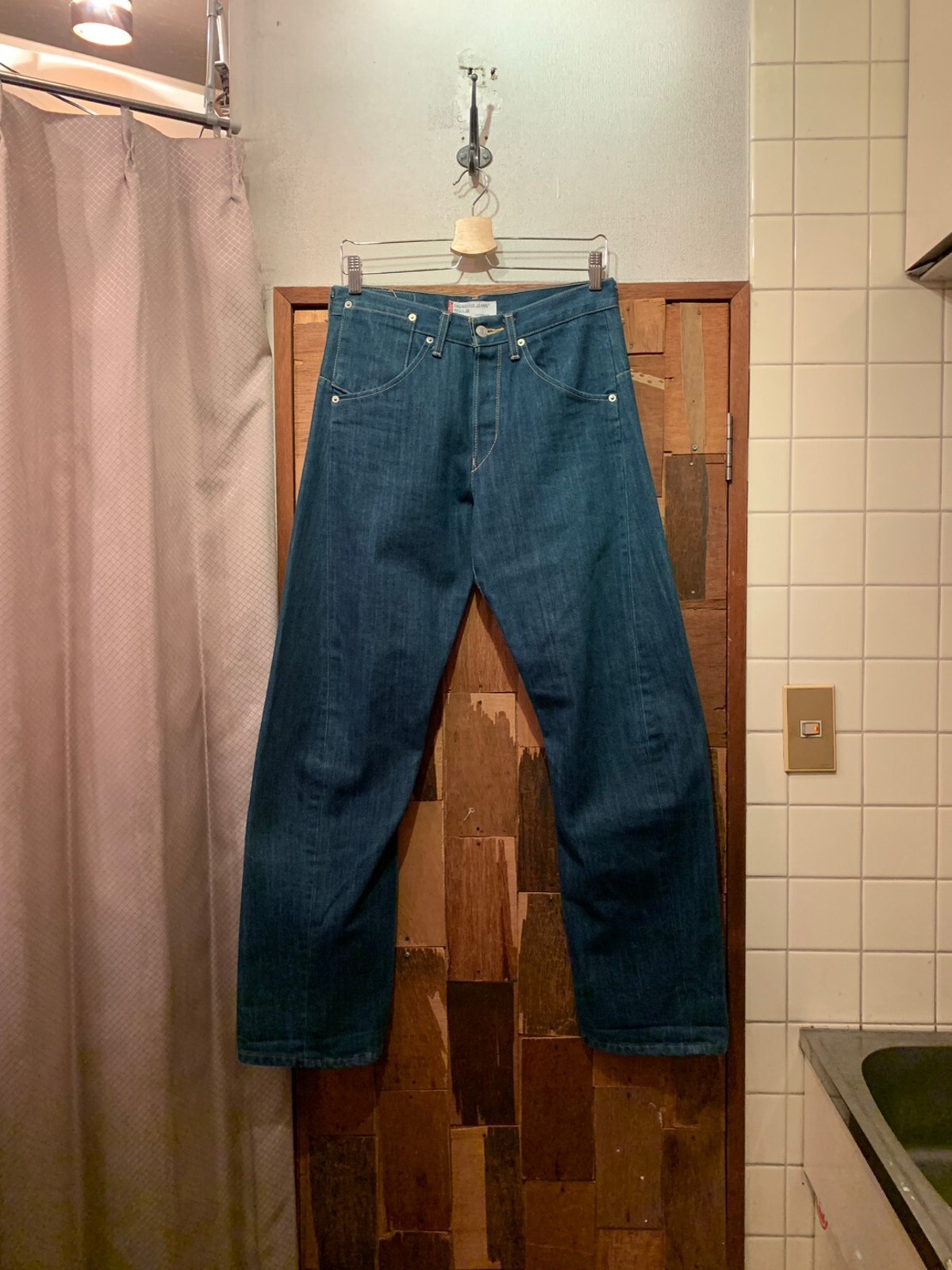 “Levi’s” indigo cotton/poly engineer pants | LAUGH