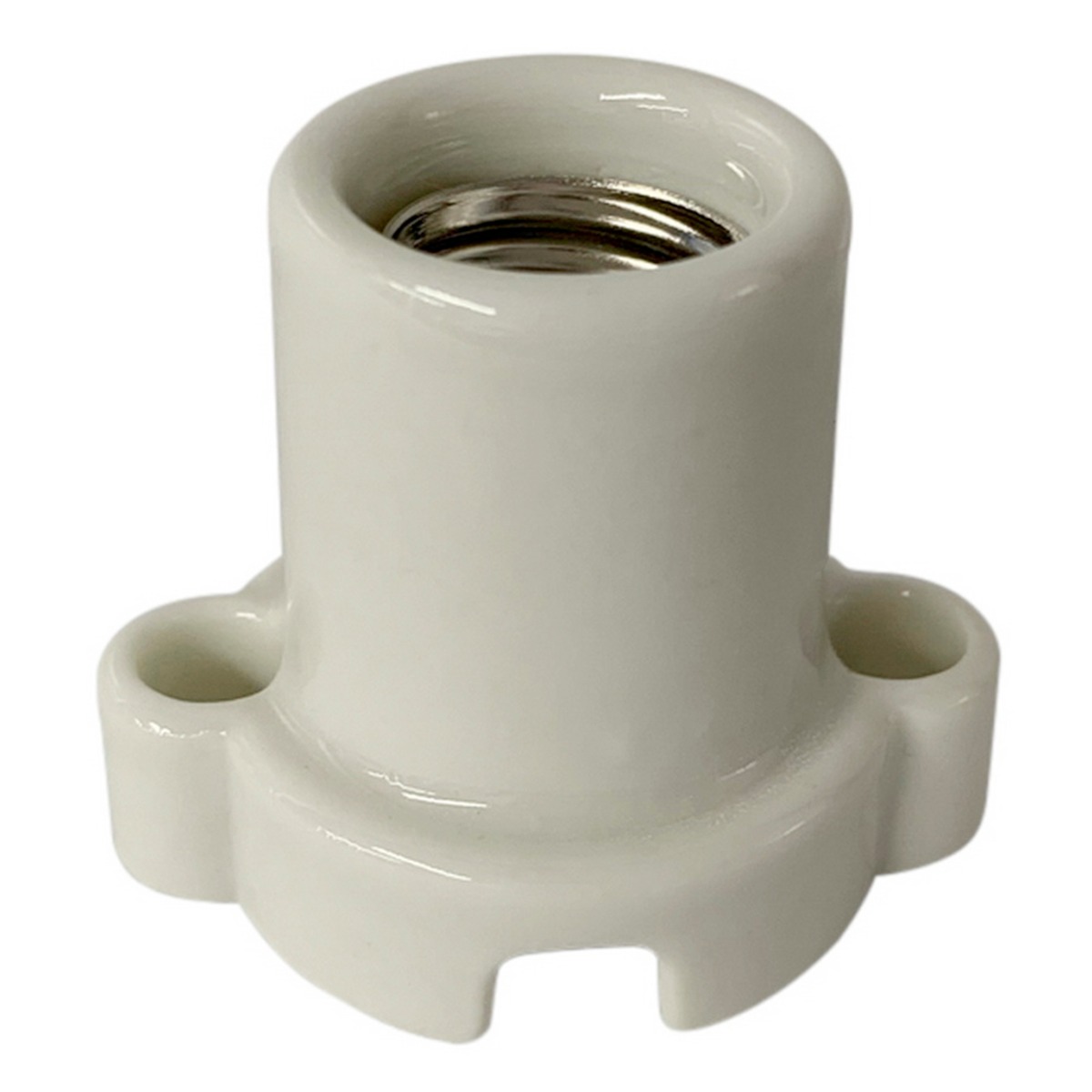 E17耳付レセップ（白） | (有)ミツバ電陶製作所 mitsuden