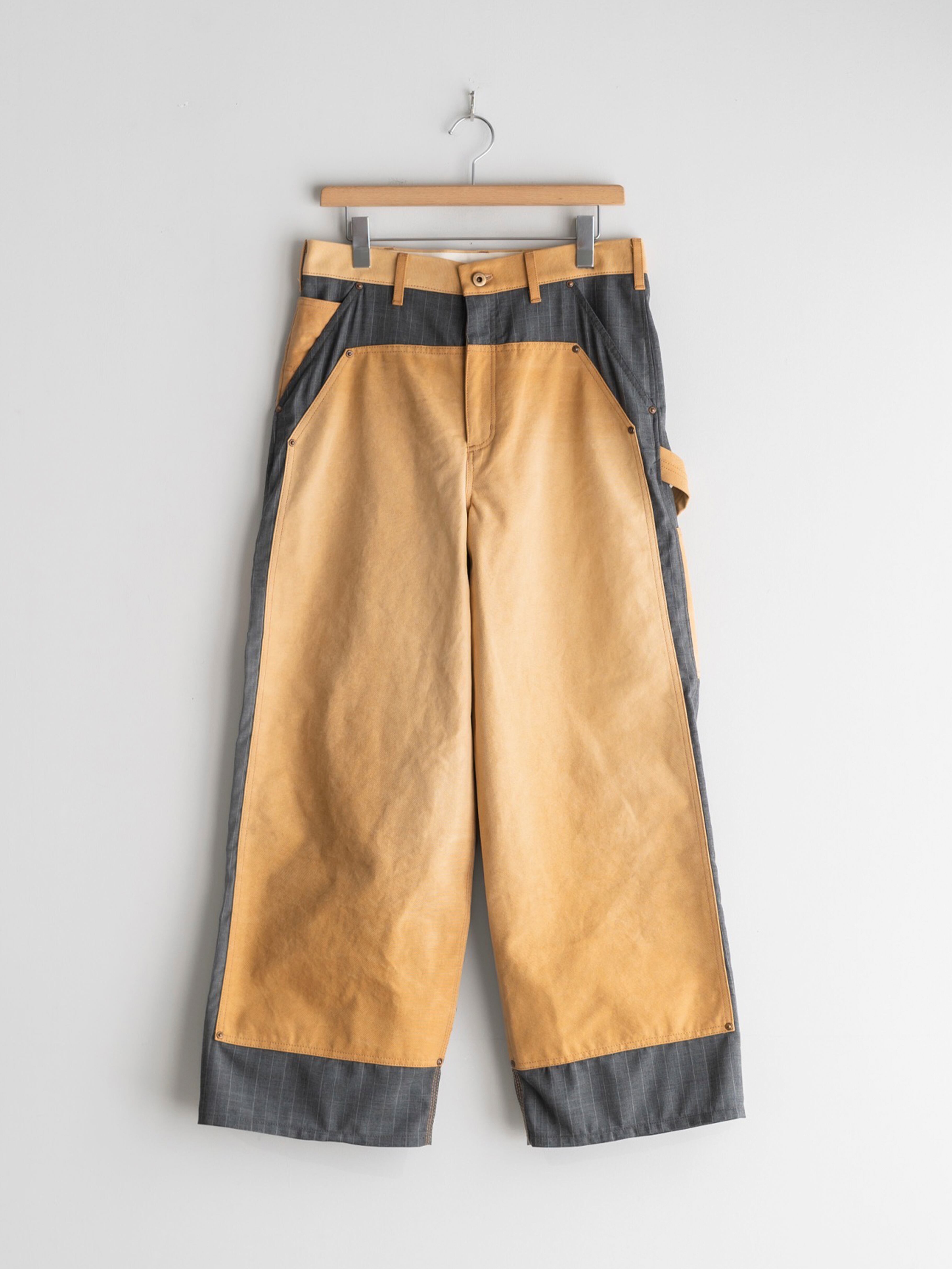 KHOKI Vintage-effect work pants BEIGE 25ss-p-01 | BEST KHOKI Vintage-effect work pants BEIGE 25ss-p-01 | BEST