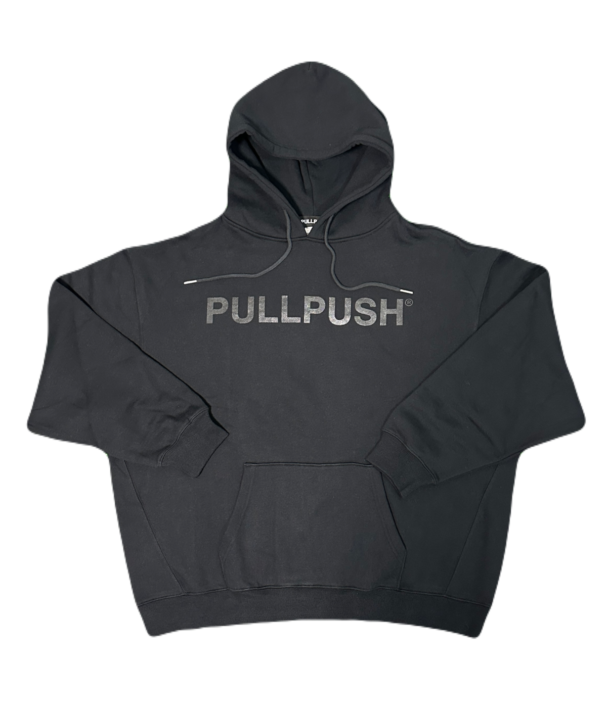 L⇔R ビッグシルエット スウェットフーディー 《ブラックプリントver.》 | PULLPUSH Official Shop