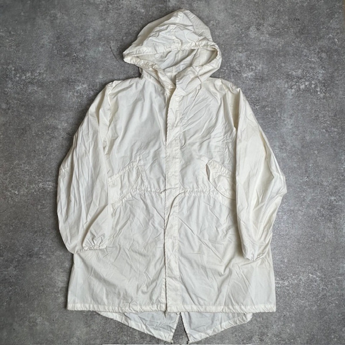 1980's 80s U.S.ARMY スノーカモパーカー DLA100-89-C-0505 フィッシュテールパーカー 軍物 陸軍 8415 ...