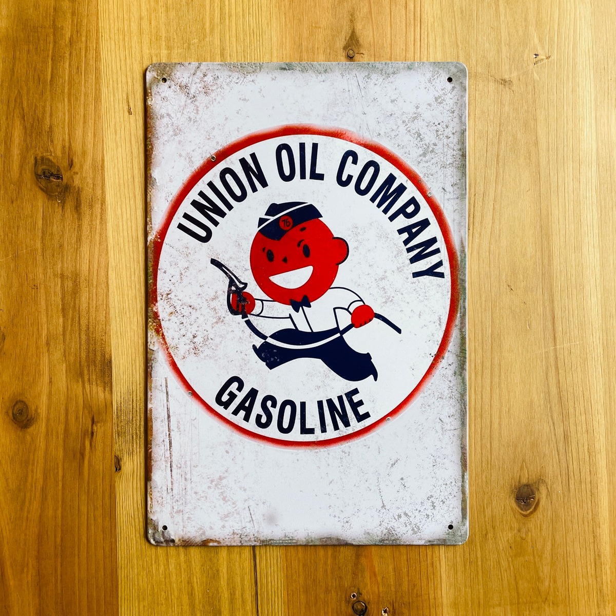 "UNION OIL COMPANY GASOLINE” 看板 雑貨 A4サイズ モーターサイクル | FAMO オンラインストア～雑貨のお店～