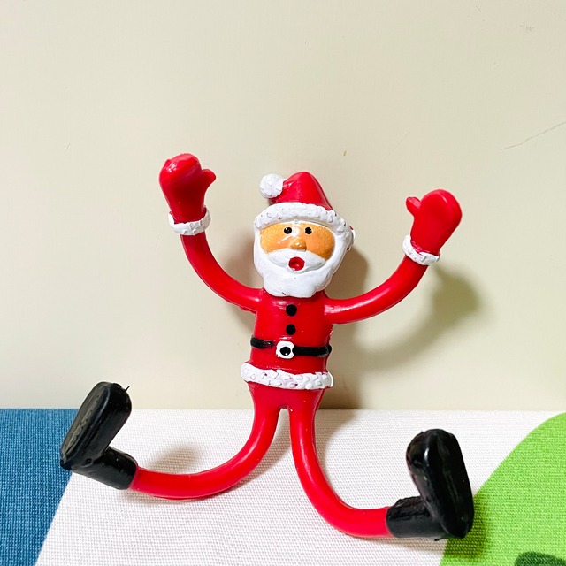 SANTA CLAUS BENDABLE FIGURE (F) サンタクロース ベンダブル フィギュア ポーザブル くねくね人形 クリスマス ...