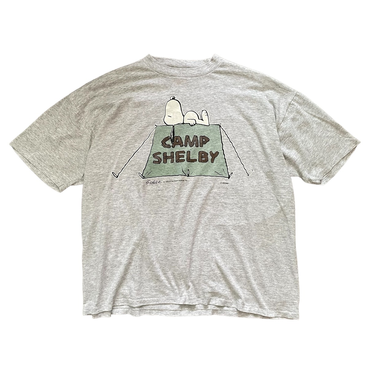 USA製 90s Artex Snoopy "CAMP SHELBY" Print Tee | Aim vintage