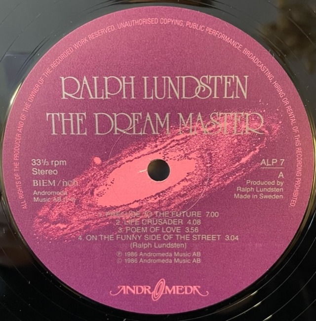 RALPH LUNDSTEN "THE DREAM MASTER" LP | EAD RECORD