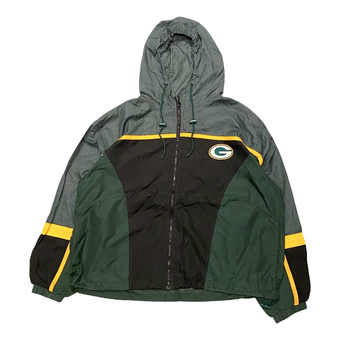 90's NFL "Green Bay Packers" Nylon Jacket XL / logo7 グリーンベイ・パッカーズ ナイロン ...