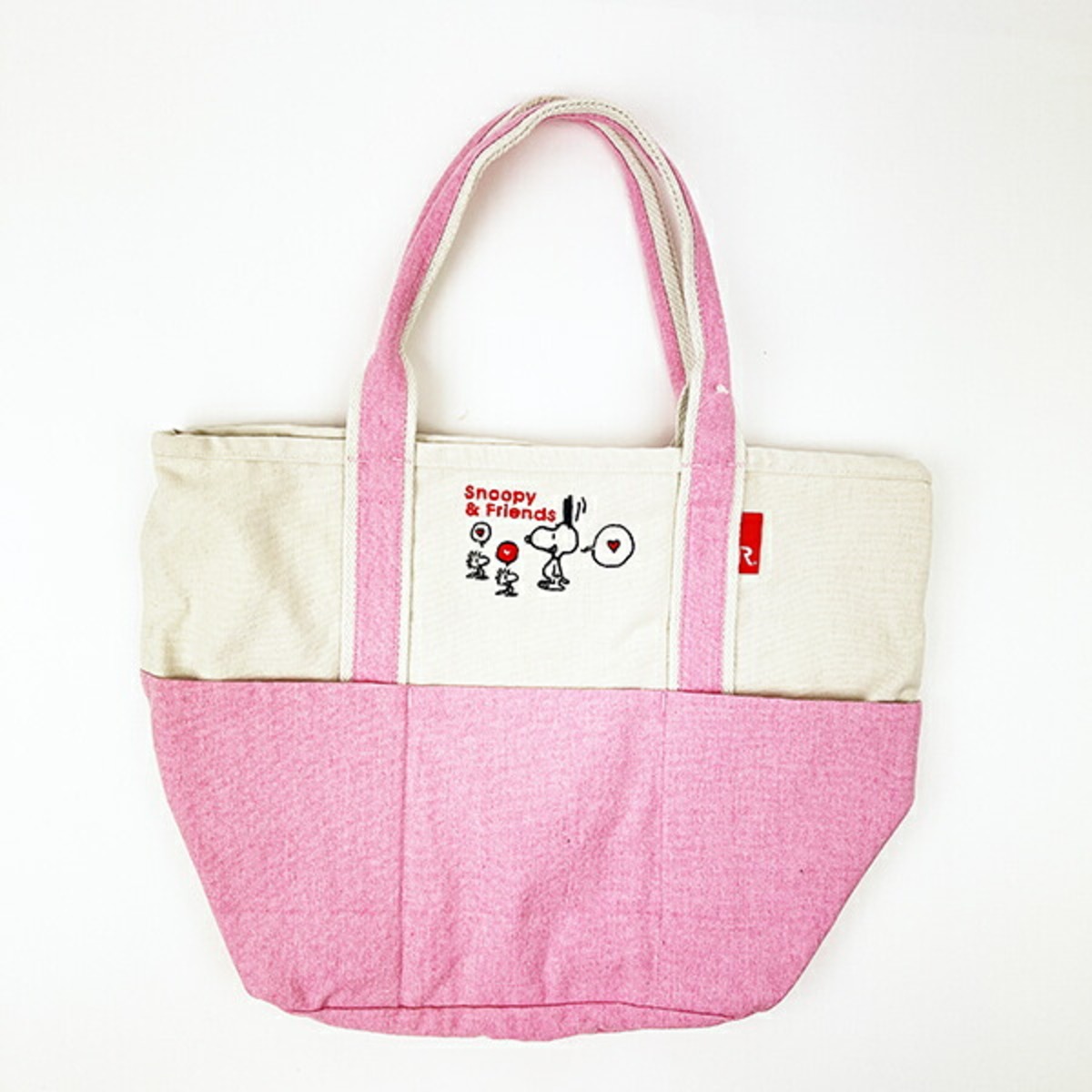 スヌーピー トートバッグ(M) (ピンク) ランチ SNOOPY ROOTOTE ルートート コラボ | キャラクターグッズの「Perfect World Tokyo」