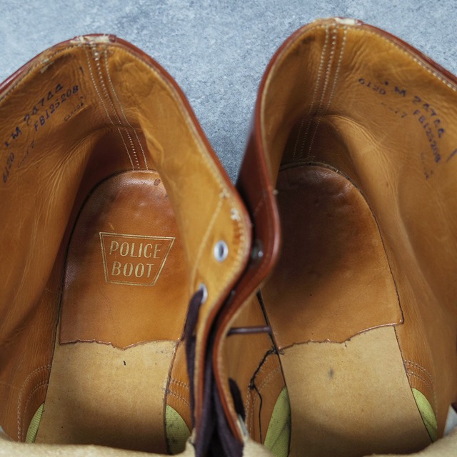 80s Canadian Police Boot Brown Service Shoes Biltrite | armee