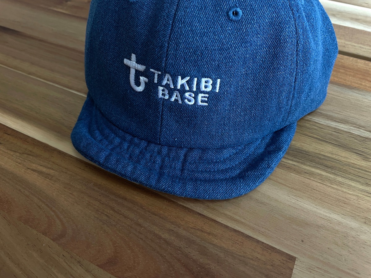 タキベーキャップ【ブラック・デニム】 | TAKIBIBASE タキビベース