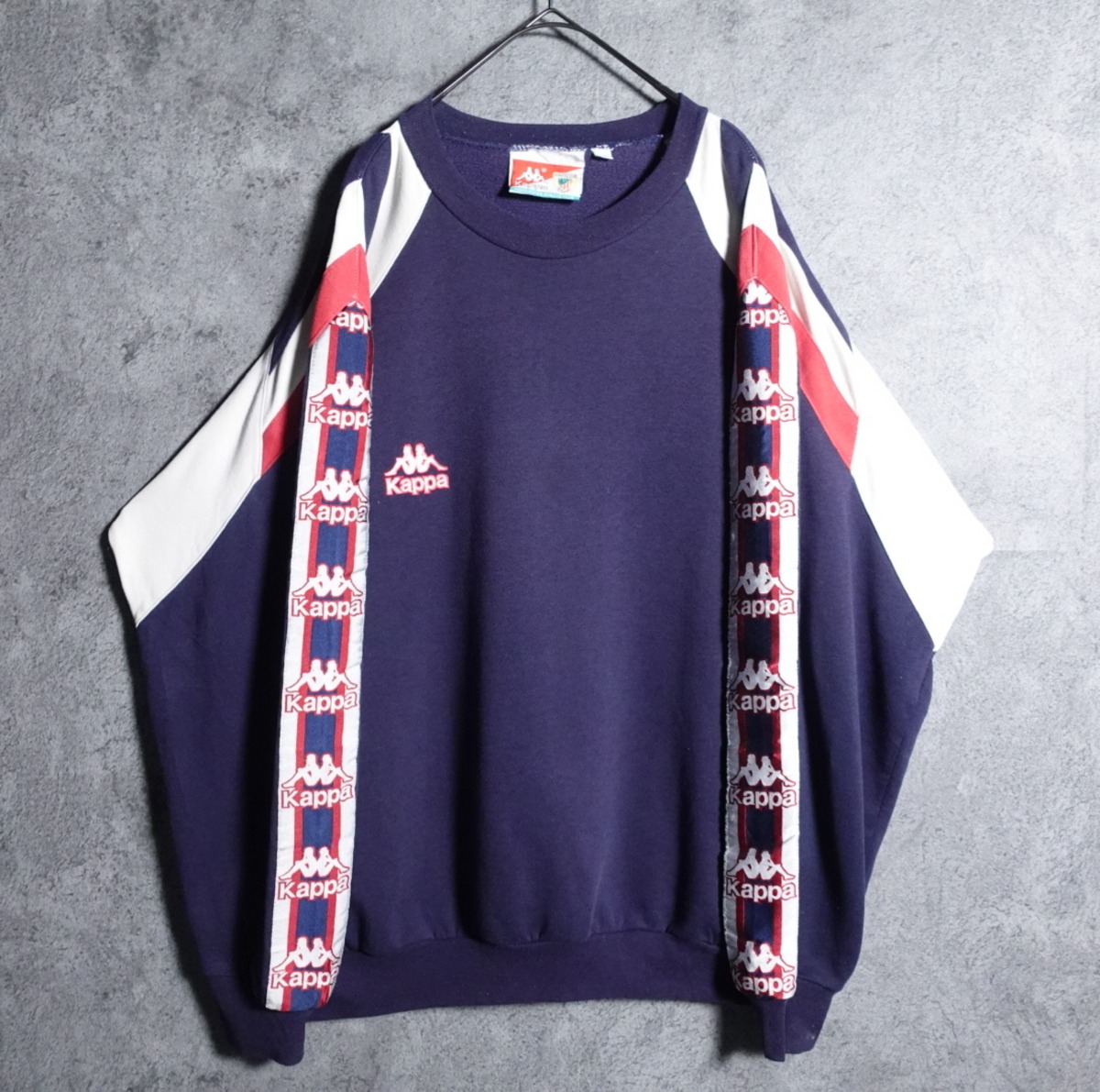 90s EURO "kappa" embroidery design sweat | 古着屋 FORCE