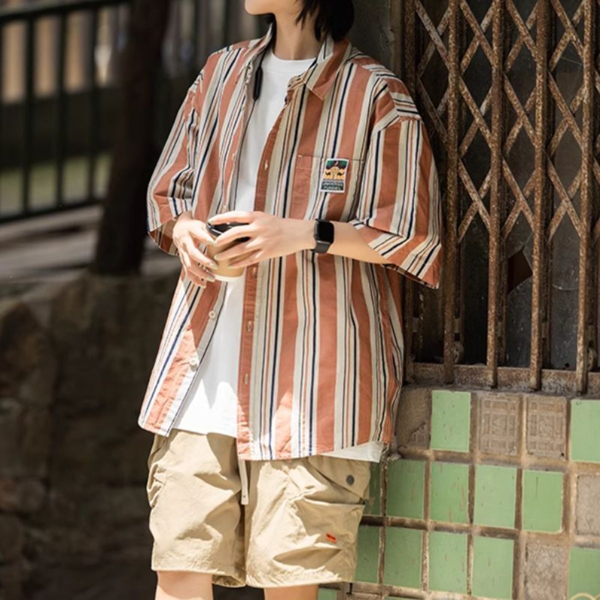 Stripe shirt M12239 | Monoqlo+