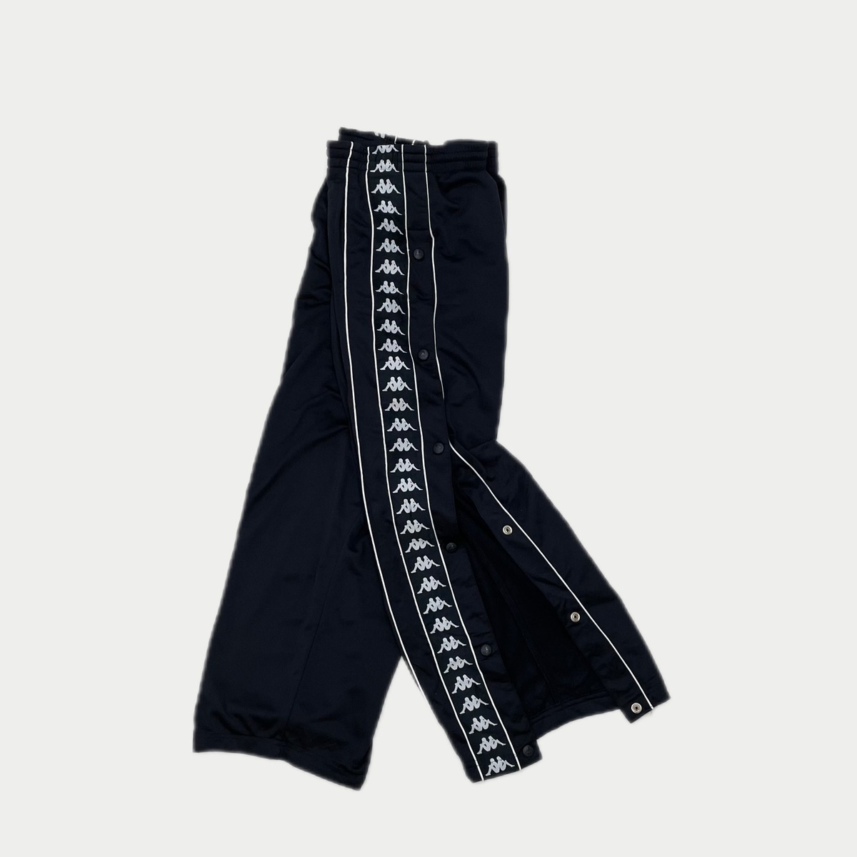 Kappa side snap button track easy pants / wide silhouette | coysclothing