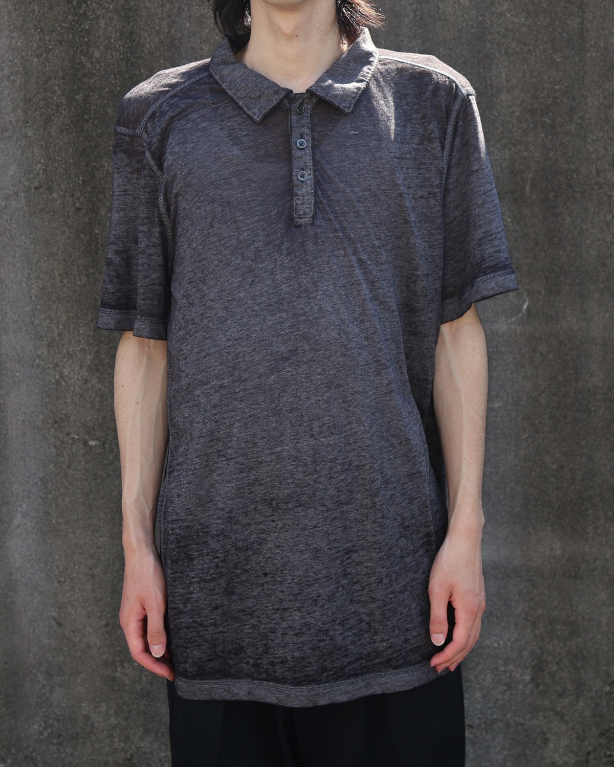 oversize faded polo top | blendmarket