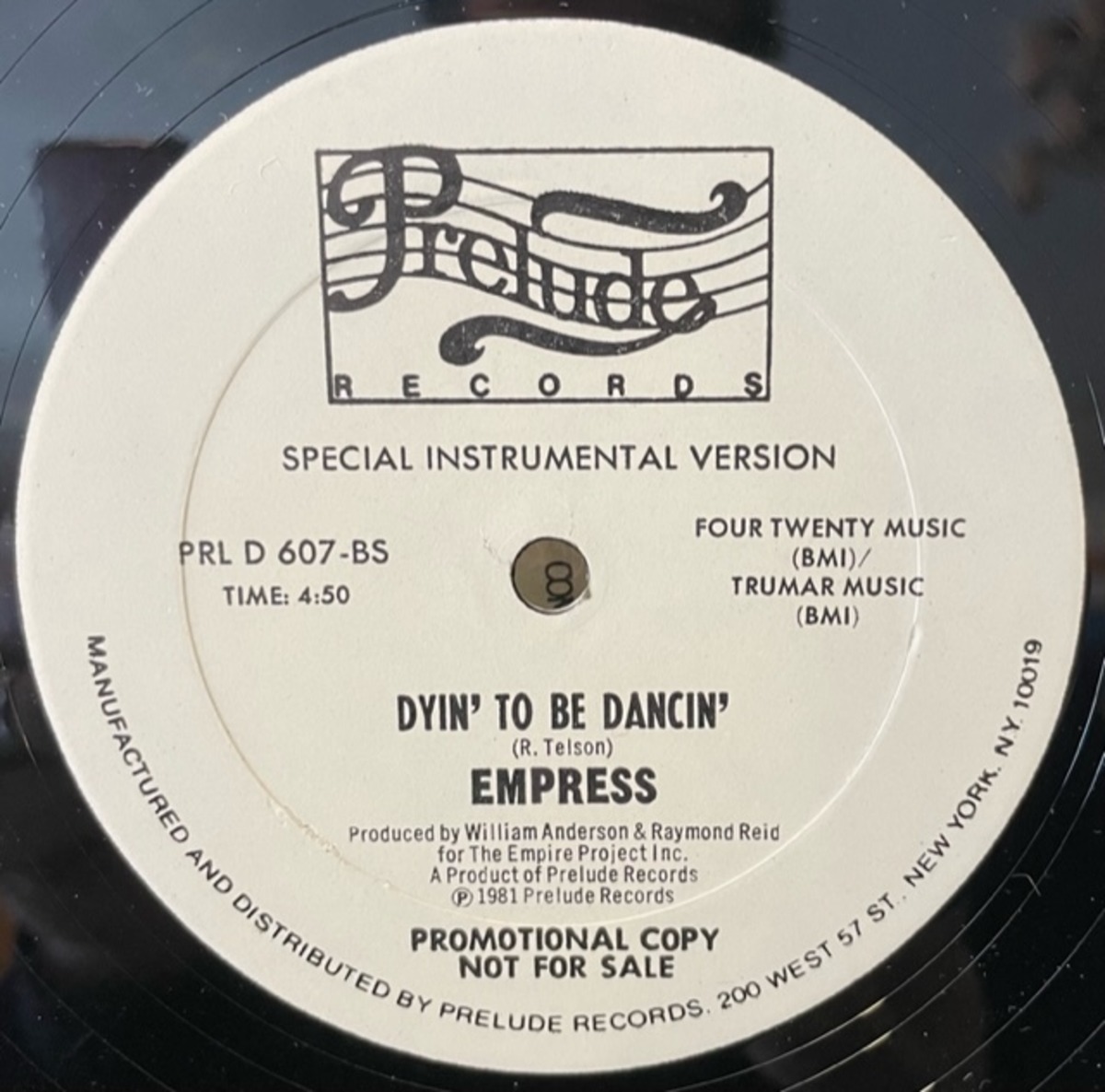 EMPRESS "DYIN' TO BE DANCIN' "US PROMO 12" | EAD RECORD