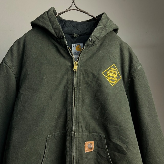 00's Carhartt Active Jacket Mos Green SIZE M 00年代 カーハート アクティブジャケット ダック ...