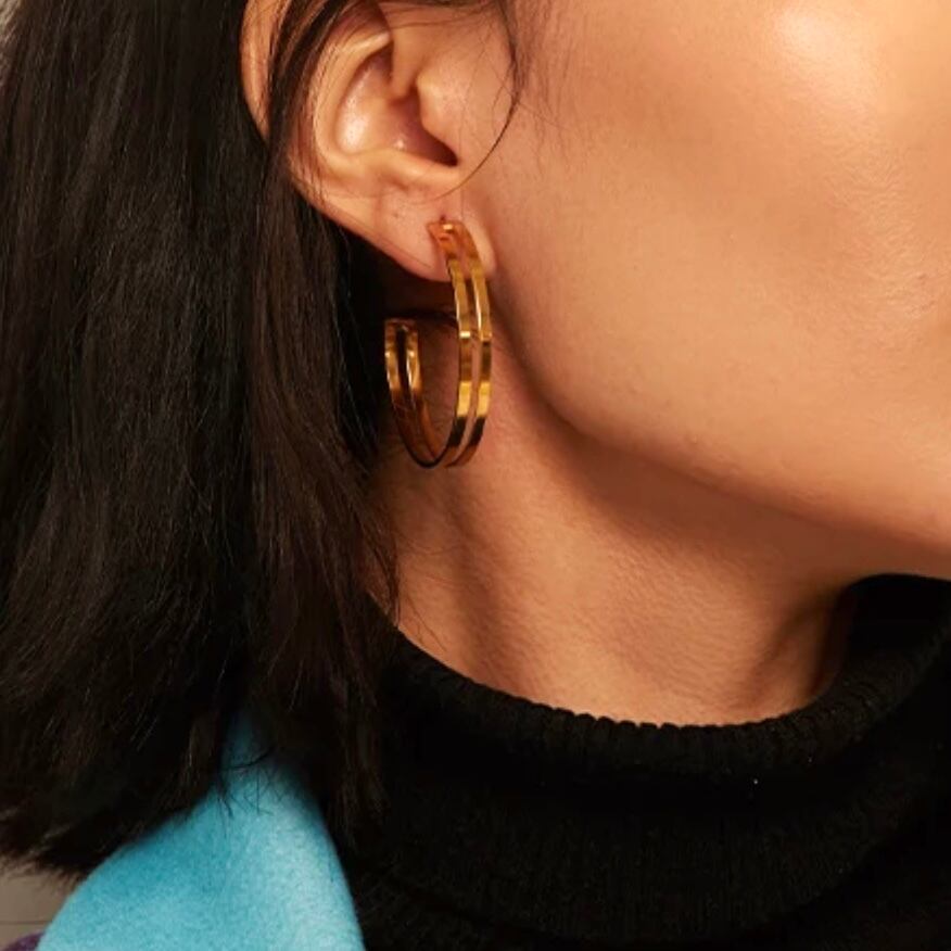 Big double hoop pierce (ステンレススチール製 | Mantis