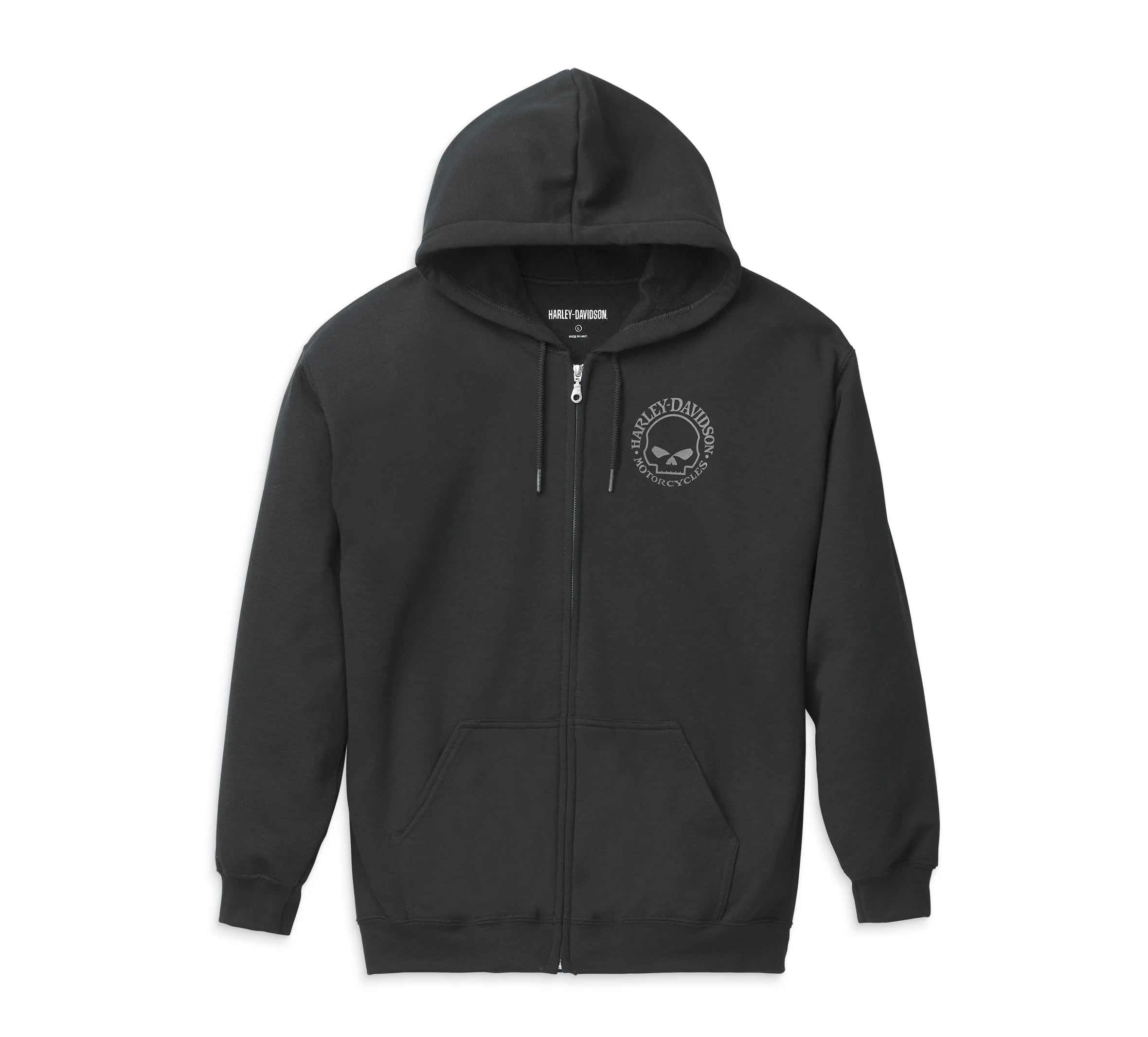 Men's Willie G Skull Graphic Zip Front Hoodie | ハーレーダビッドソン福岡
