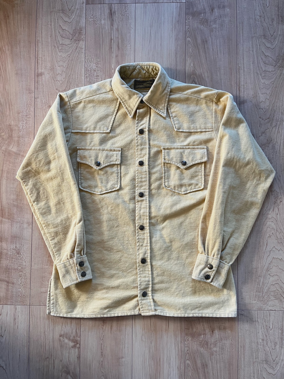 70s Eddie Bauer Chamois Cloth L/S Western Shirt Made In USA | Sheep ...