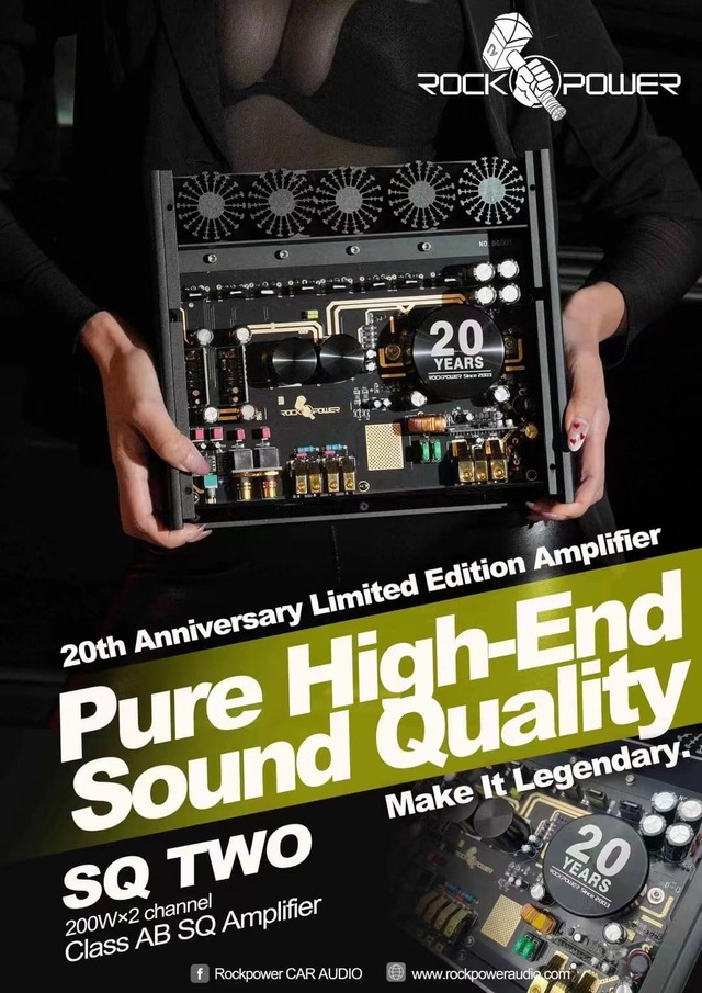 【国内正規品】【限定生産品】ROCK POWER 「SQ TWO」200W×2ch クラスABフラッグシップパワーアンプ | carvery