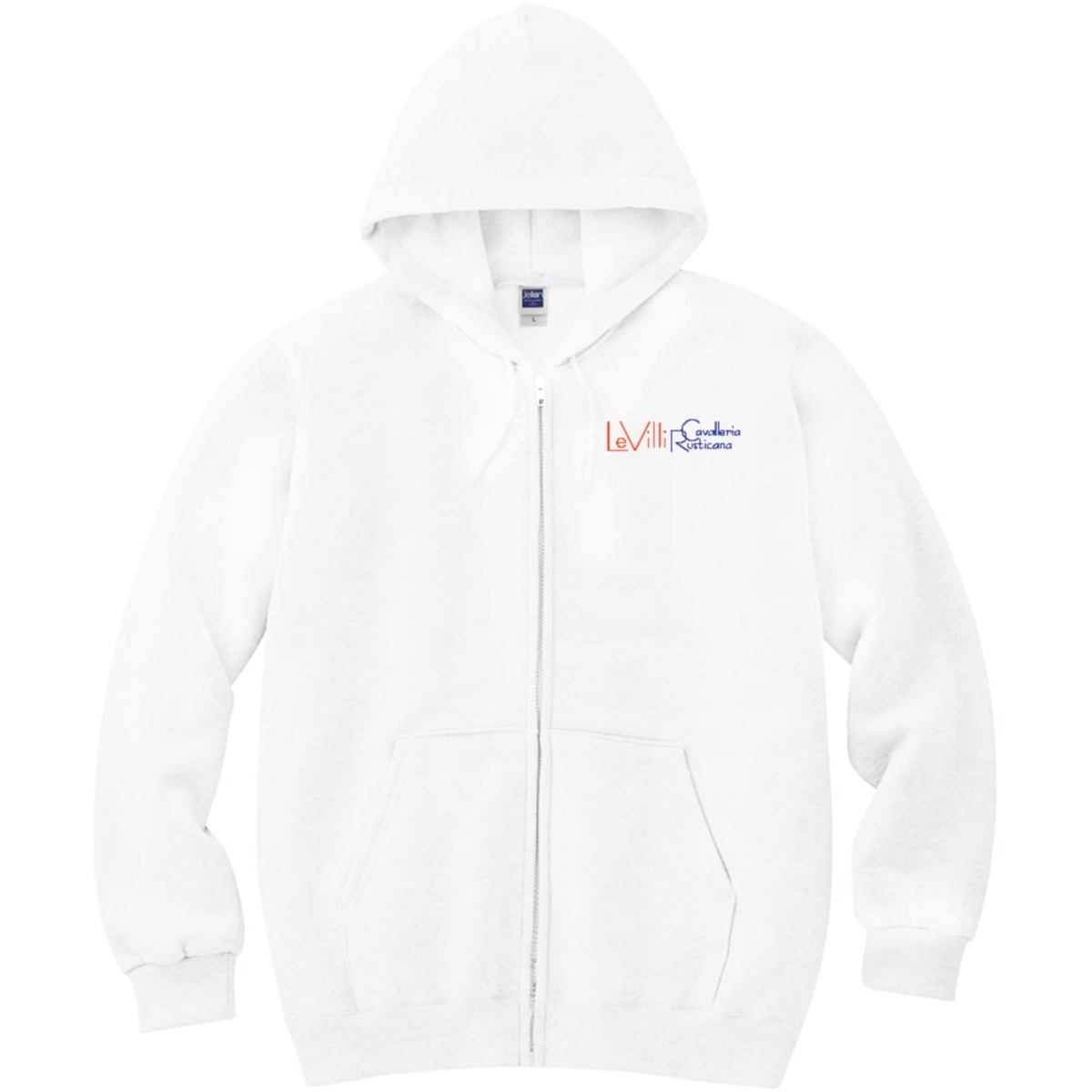 【先行予約】軽量ジップパーカー ホワイト | JOF Shop【藤原歌劇団・日本オペラ協会 公式グッズ】