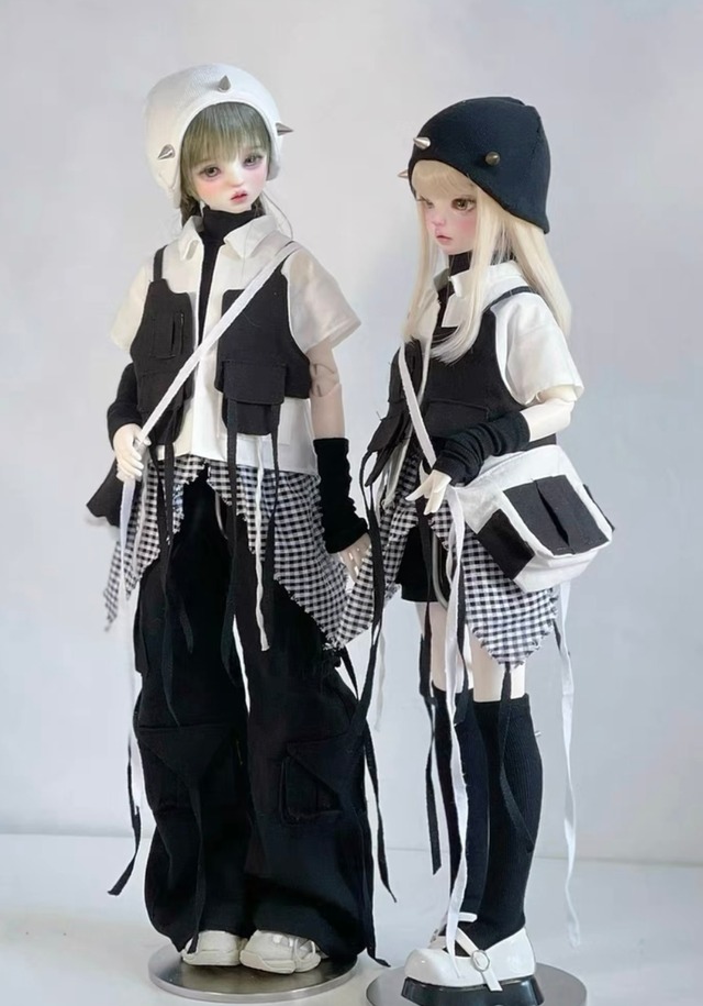 セット！yy 4分娃衣 巨婴 兔豆豆 熊妹 四分 mdd 普四 アウトフィット 衣装 洋服 服 BJD VOLKS 兔豆豆 imomodoll ...