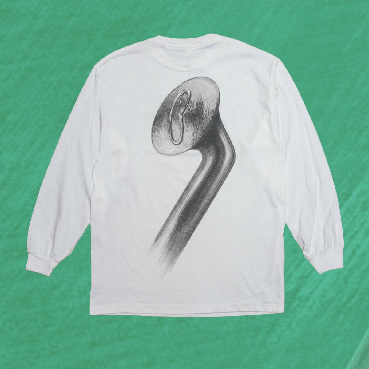 【PHIL WOOD】SPOKE HEAD LONG SLEEVE T-SHIRT (WHITE) | Humhumhug Online Shop