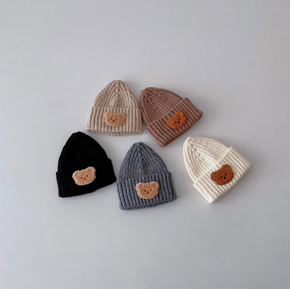 one point♡ bear knit hat | chouchoubear