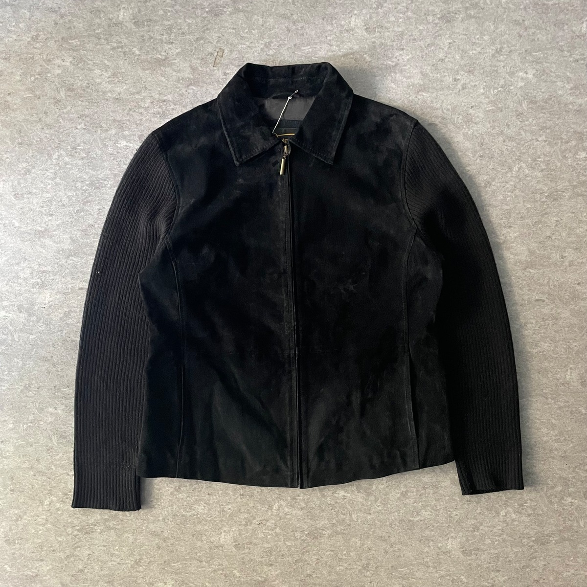 Fabio suede×Knit袖切替 jacket | Pheasant