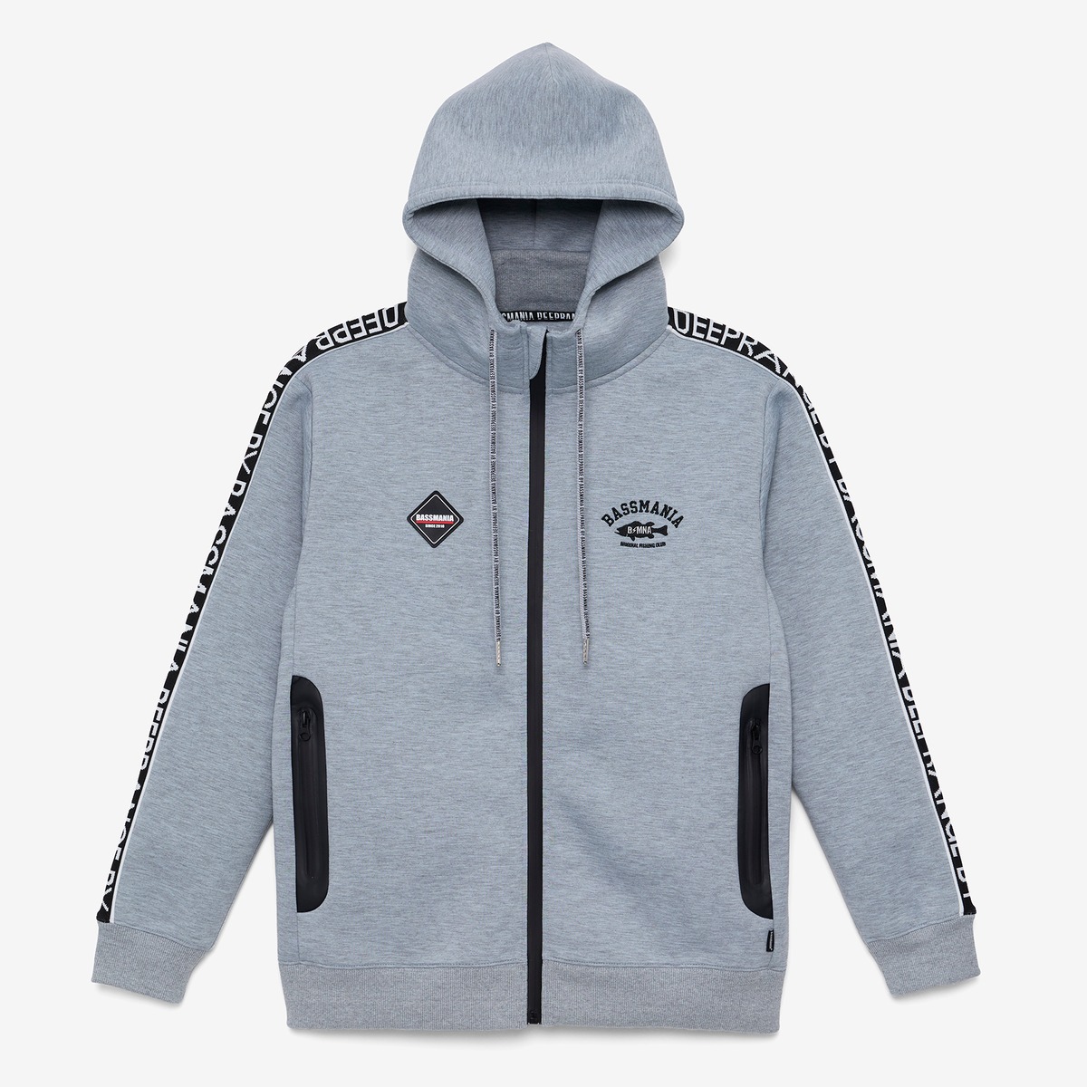 Emboss Logo Sponge Bonding Zip [GRY][LIMITED] | bassmania.jp