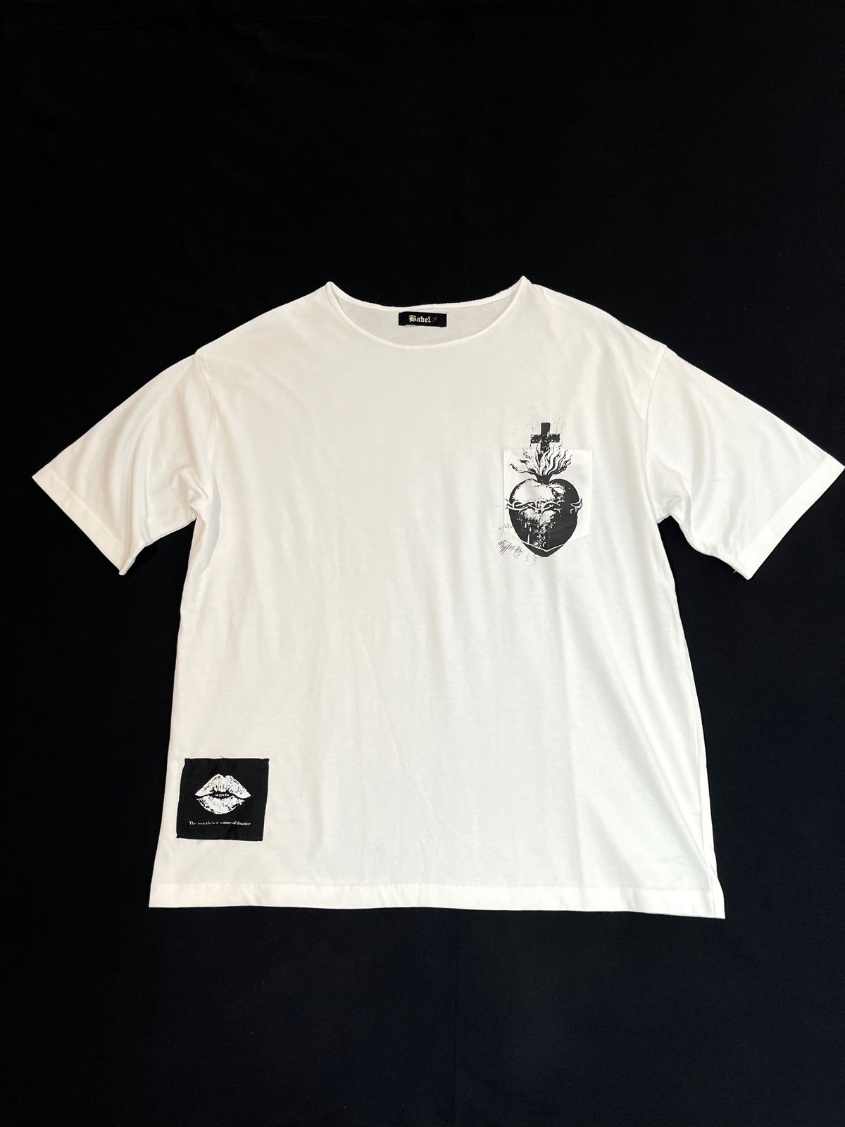 【BABEL】アートプリント＆コットンパッチ ビッグシルエットTee（M） | BabelWards