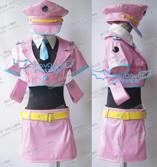 すーぱーそに子  女子警察官　宇宙警察ver.風  コスプレ衣装　  ハロウィン　仮装会　完全オーダメイドも対応可能 K3288b すーぱーそに子 女子警察官 宇宙警察ver.風 手錠付き コスプレ